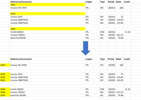 Move Header Cell To A Different Column Rexcel