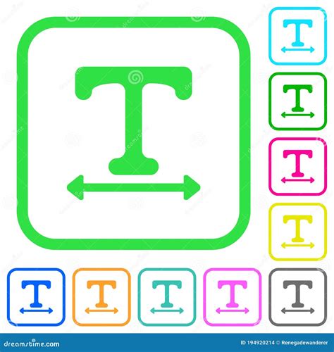 Adjust Font Width Vivid Colored Flat Icons Stock Vector Illustration Of Curved Decrease