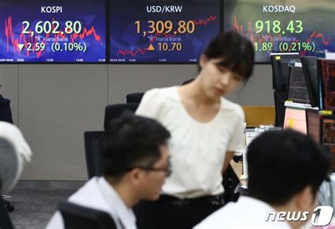 코스피·코스닥 동반 하락 마감 네이트 뉴스