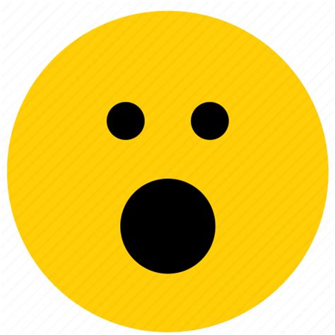 Emoji Emoticon Face Shock Shocked Surprise Icon Download On