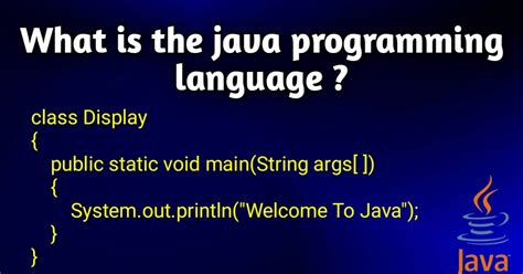 what is the java programming language