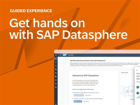 Learn About Sap Dataspheres Guided Experience Kaiser Larsen Posted On The Topic Linkedin