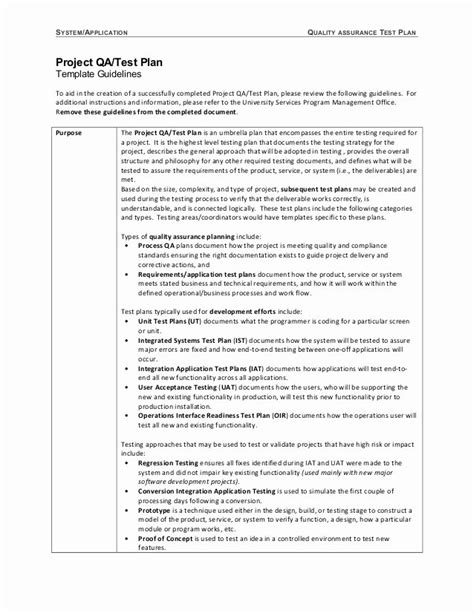 System Test Plan Template