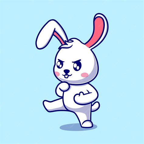 Premium Vector Cute Bunny Cartoon Icon Illustration Funny T