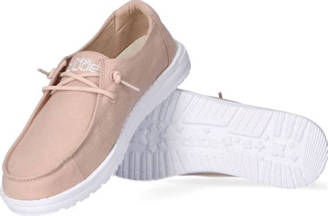Hey Dude Heydude Wendy Slub Canvas Dames Instappers Tan Schoenennl