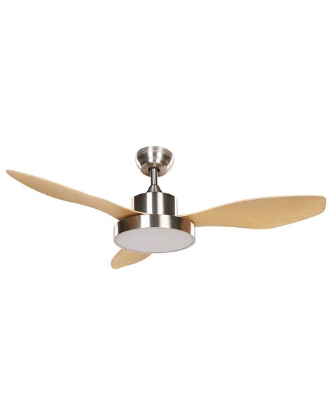 Ventoinha De Teto Prateada Com Luz Led Banderas Beliani Pt