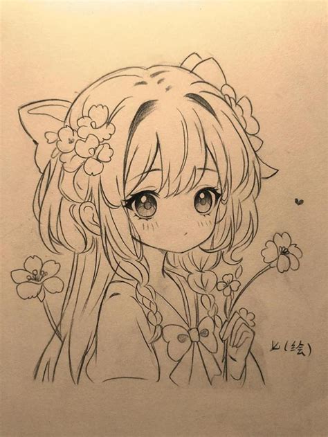 怎样画好看的女学生简笔画（13张）简笔画图片大全