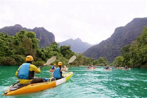 라오스 방비엥 짚라인 카약킹 투어 트리플 투어티켓