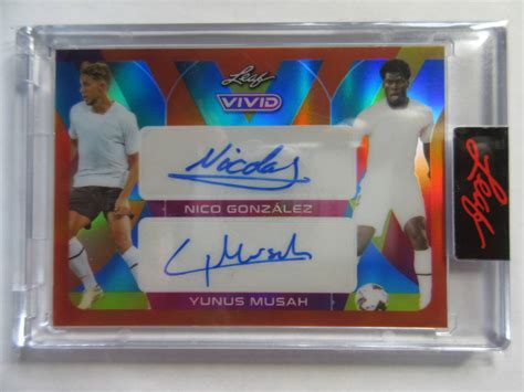 Yahooオークション 2022 Leaf Vivid Soccer Dual Autograph Nico Go