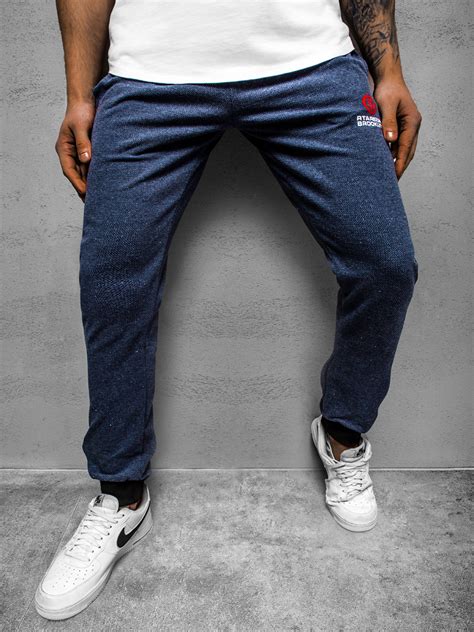Pantalon De Survêtement Homme Bleu Foncé Ozonee Jsam92z Ozonee