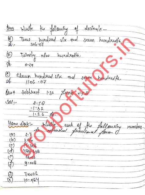 Decimals Lesson Plan Class 7 Maths Group Of Tutors