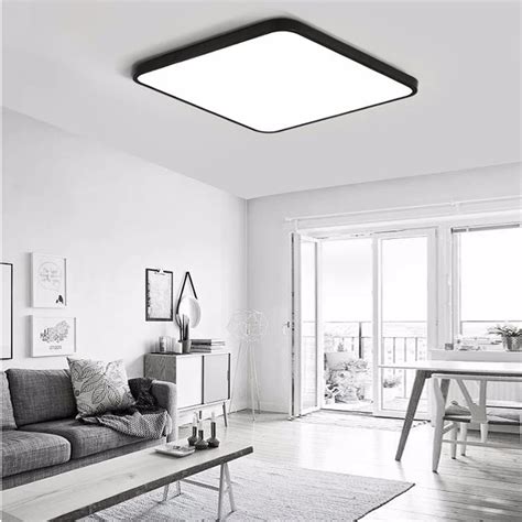 Ultra Ince LED Kare Tavan Ayd Nlatma Panel Lambas Ayd Nlatma Oturma