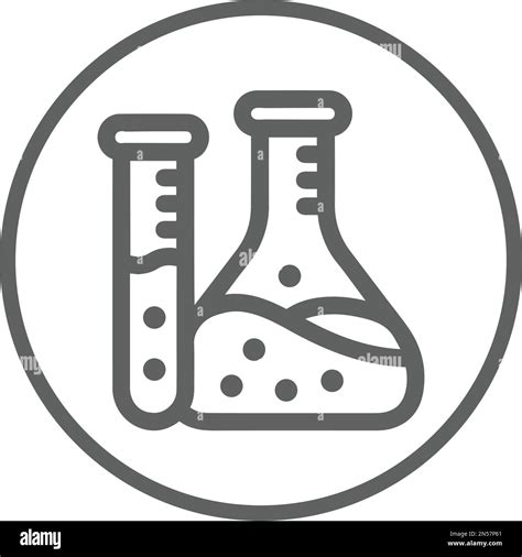 Science Laboratory Chemical Icon Simple Editable Vector Eps File