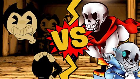 Mugen Battles Bendy Vs Sanspapyrus Bendy And The Ink Machine Vs Undertale Youtube