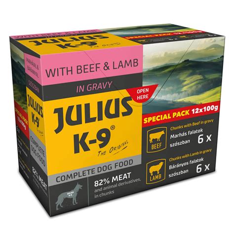 JULIUS K 9 Alutasakos Kutyaeledel 12 X 100 G ALDI
