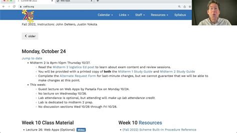 Cs 61a Fall 2022 Lecture 26 Announcements Youtube