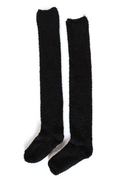 Keep Me Toasty Fuzzy Socks Black Fashion Nova Accessories