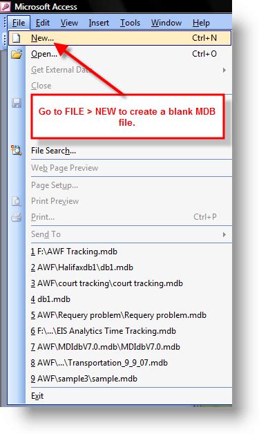 How To Import Everything Into A New Mdb File Btab Development