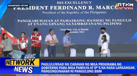Paglulunsad Ng Caravan Ng Mga Programa Ng Gobyerno Para Mga Pamilya At