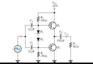 Solved Determine The Maximum Ideal Peak Values For The Output Voltage And Answer