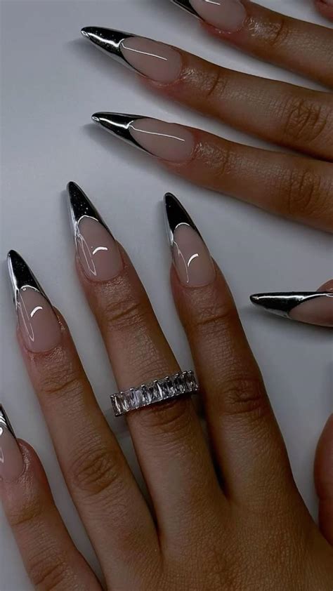 Chrome Ongles Stylés Jolis Ongles Vernis à Ongles