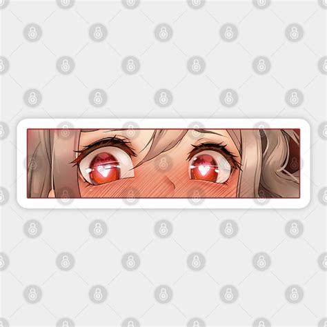 Lewd Modeus Eyes Anime Sticker Teepublic