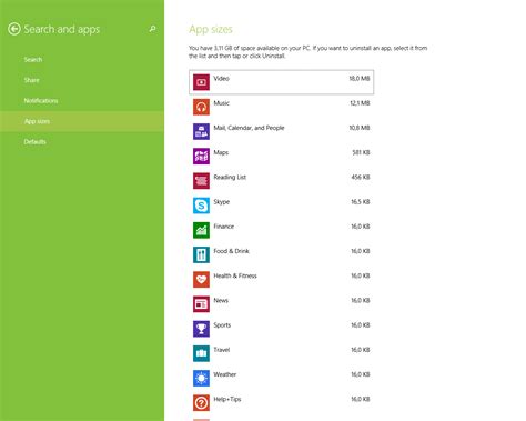 How To Create A Shortcut To Open The App Sizes Page In Windows 8 1