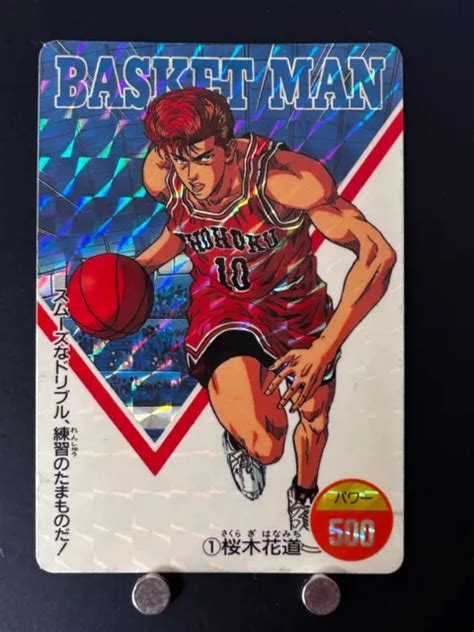 HANAMICHI SAKURAGI SLAM Dunk Card Holo Amada Japanese Anime Manga Collection EUR