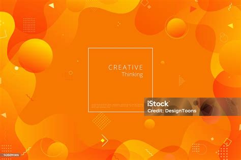 Colorful Geometric Background Fluid Shapes Composition Stock