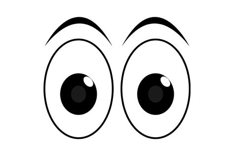 Cute Cartoon Eyes Graphic By Cutepik · Creative Fabrica
