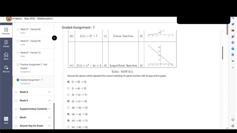 iitm bs degree week 7 maths graded assignment youtube