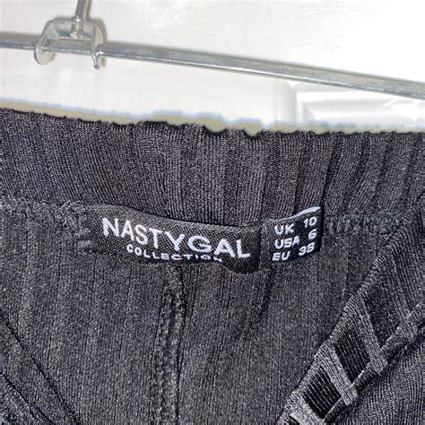 Nasty Gal Black Flared Leggings Depop