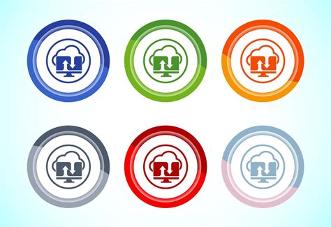 Cloud Computing Icon Data Storage And Tech Icon 53248624 Vector Art