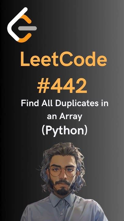Leetcode442 Find All Duplicates In An Array Python Youtube