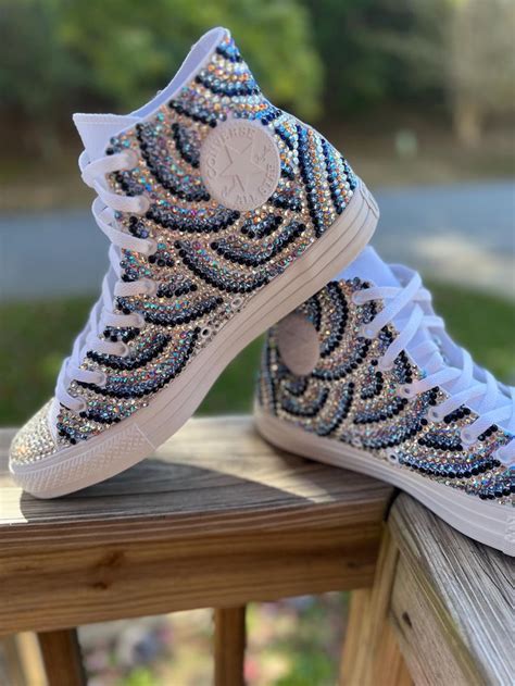 Custom Converse For Weddings Custom Converse High Tops Bridal Chucks