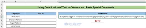 How To Paste A List Of Emails Into Excel 2 Easy Ways