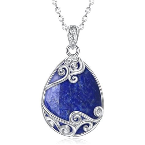 Collier Pendentif En Filigrane Avec Chaîne En Argent Sterling 925 Et