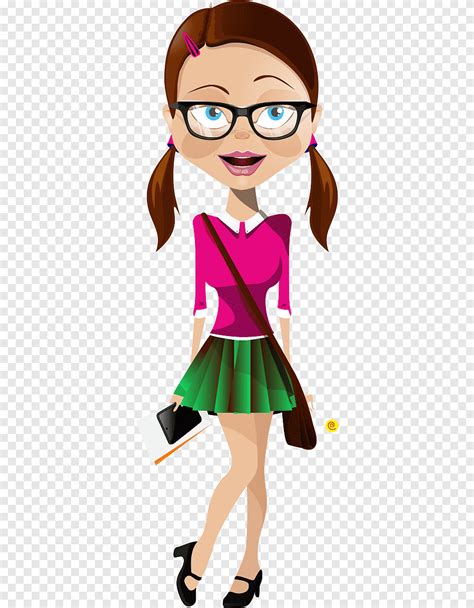 Nerd Girl Clipart Smiling
