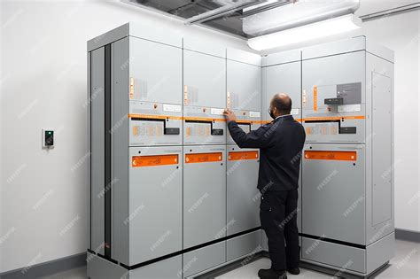 Premium Photo Engineer Installing A New Ups Uninterruptible Power Supply In A Server Room Premium Photo Engineer Installing A New Ups Uninterruptible Power Supply In A Server Room