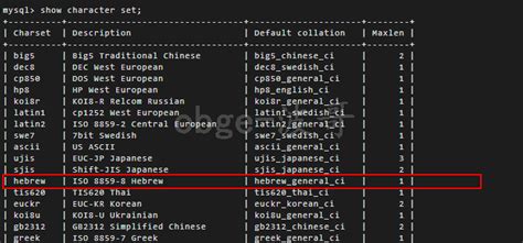 mysql 字符集 character set 和 校对（collate） 三十 obge 博客园