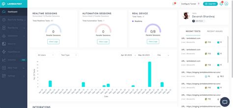 support access lambdatest
