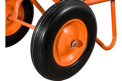 Строительная двухколесная тачка Gigant 110л, 240 кг, литые колеса GX-04 ...