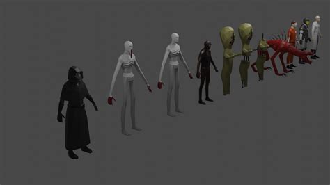 3d Model Low Poly Scp Pack Vr Ar Low Poly Cgtrader