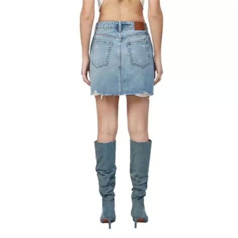 Womens Hidden Jeans Peyton Classic Denim Skirt