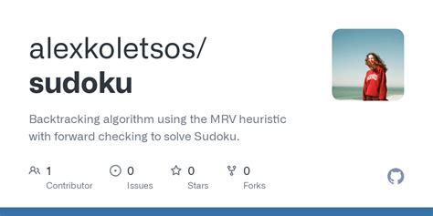 Github Alexkoletsossudoku Backtracking Algorithm Using The Mrv