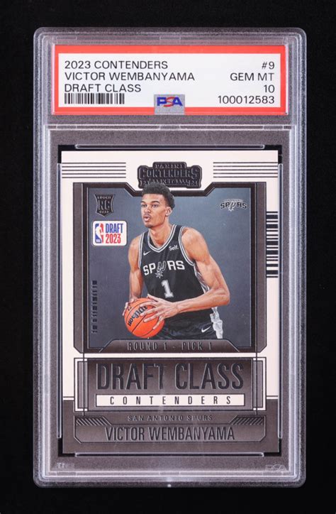 Victor Wembanyama 2023 24 Panini Contenders Draft Class Contenders 9