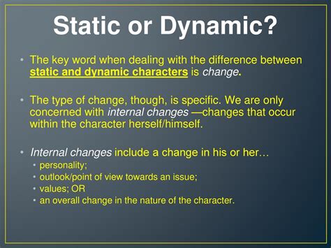 Static Characters