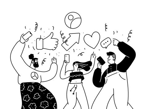 Social Interaction Illustration In 2024 Illustration Illustration