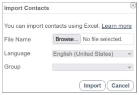 Importing Contacts Telemessage