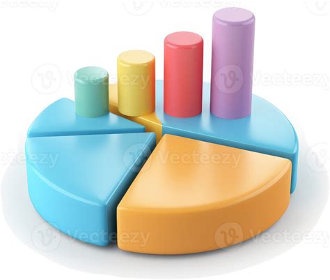 Colorful Pie Chart And Bar Graph Illustrating Data Distribution 60727421 Png